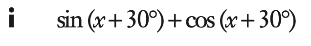 Solved 4 Find the exact value of: i sin (x+30°)+cos (x | Chegg.com