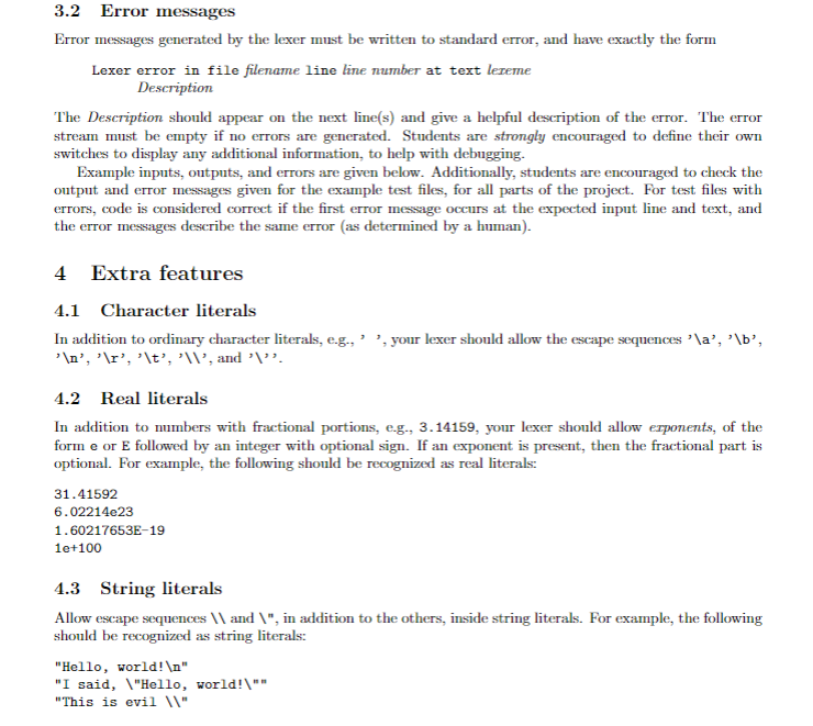 Solved When executed with a mode of 1 , your compiler should | Chegg.com