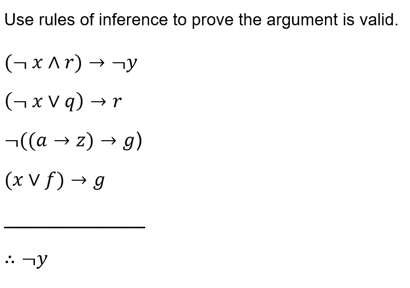 Solved Ο | a r) α) Η Λ V b Use rules of inference to prove | Chegg.com