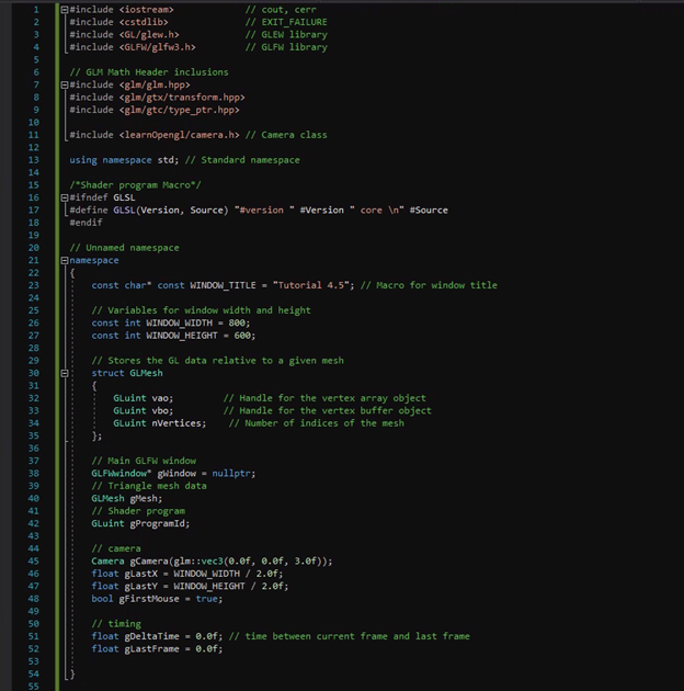 Solved I need help in this to view a cube. when I run the | Chegg.com