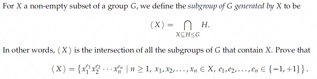 Solved For X a non-empty subset of a group G, we define the | Chegg.com
