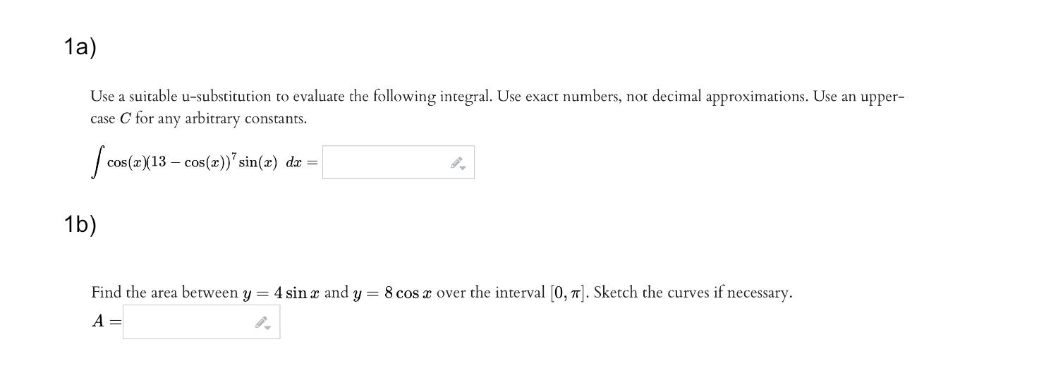 Solved Use a suitable u-substitution to evaluate the | Chegg.com