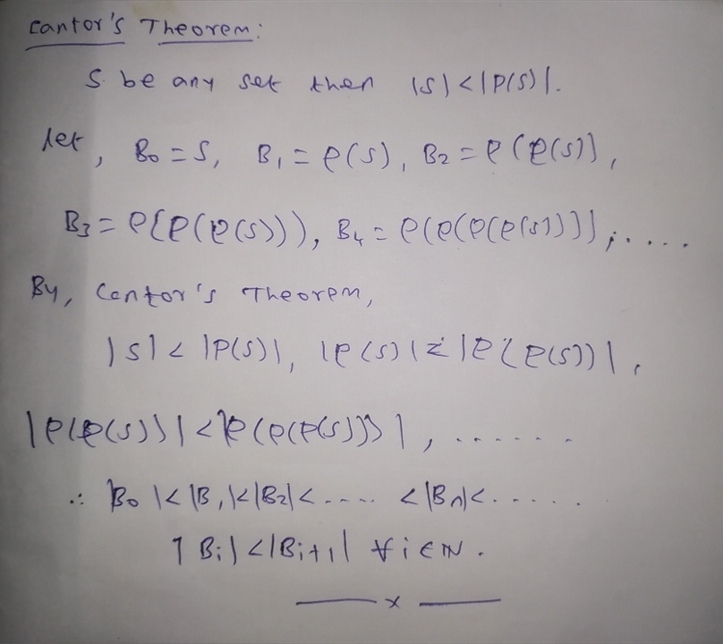 Solved cantor's Theorem: s be any set then Is ]