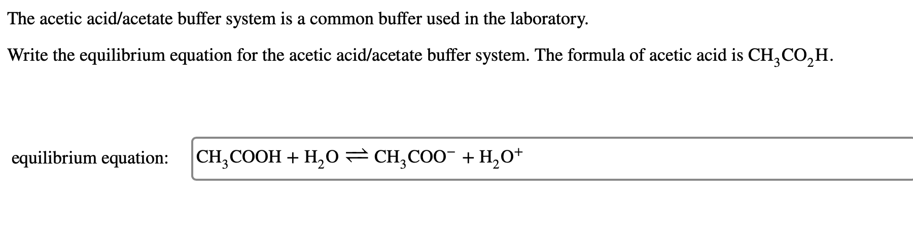 Solved The acetic acid/acetate buffer system is a common | Chegg.com