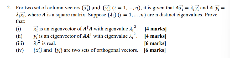 Solved For two set of ﻿column vectors {vec(xl)} ﻿and | Chegg.com