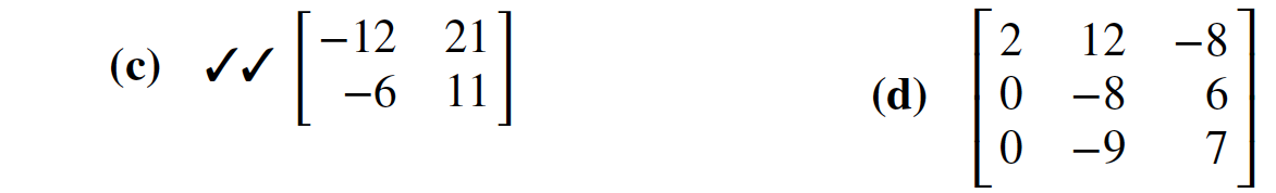 Solved 5.5 For the following matrices, find all eigenvalues | Chegg.com