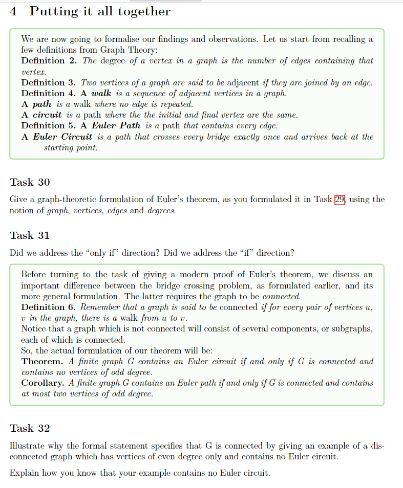 Solved * Task 26 We start by considering the case when every | Chegg.com