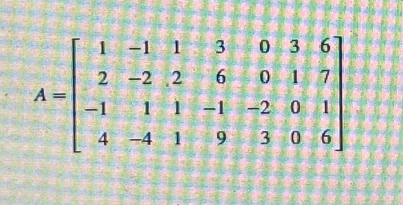 Solved Linear Algebra. Can you please answer for C and D to | Chegg.com