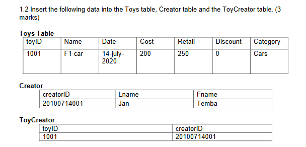 Solved Question 1: Chapters 3-5 20 marks JustLee Books would | Chegg.com