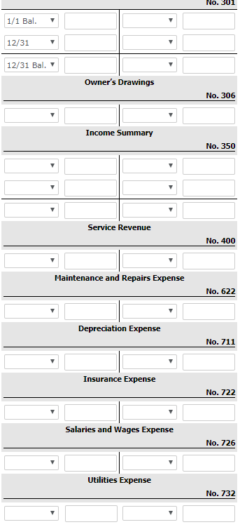 Solved The completed financial statement columns of the | Chegg.com