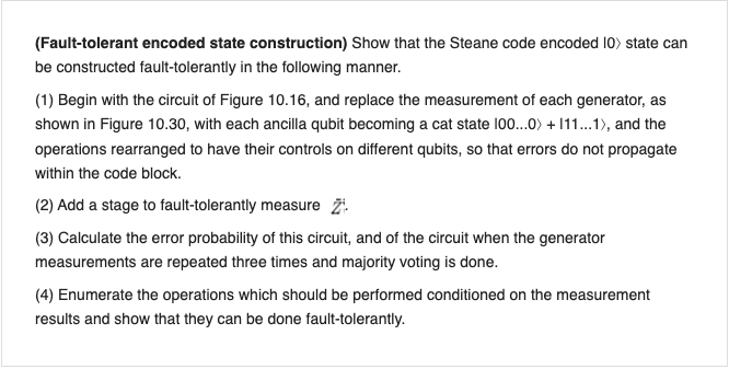 Solved (Fault-tolerant encoded state construction) Show that | Chegg.com