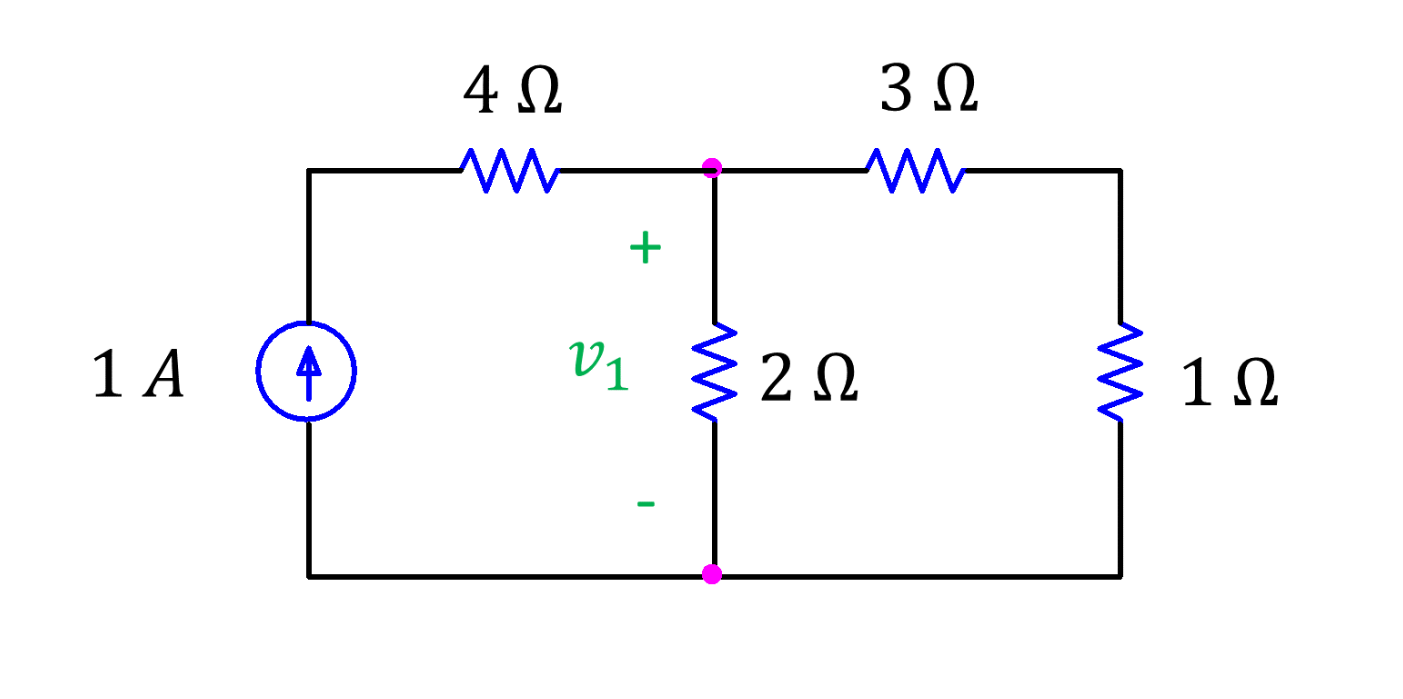 [solved] Find The Voltage V1 Across The Resistor And The Po