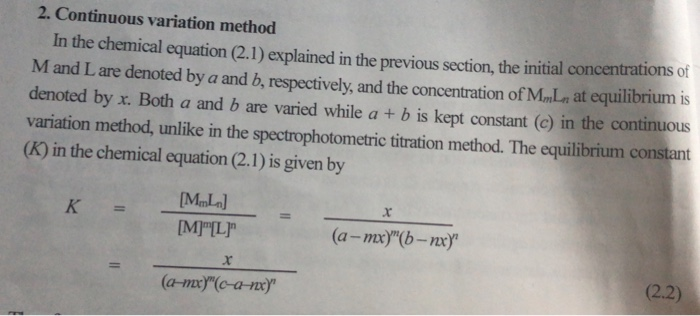 how can I derive the equation mb=na from the equation | Chegg.com