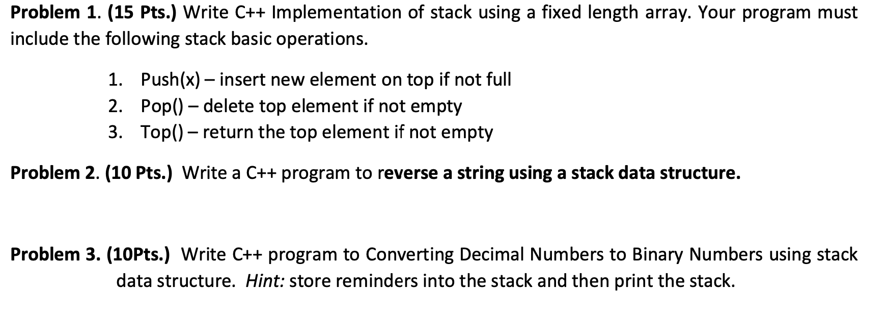 Solved Problem 1 15 Pts Write C Implementation Of 