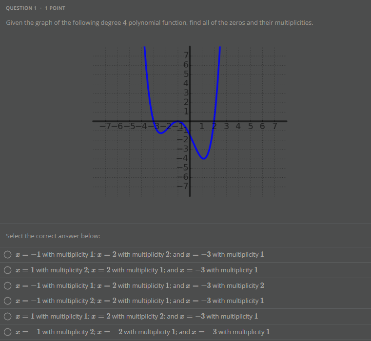 Solved Select The Correct Answer Below X−1 With 0502