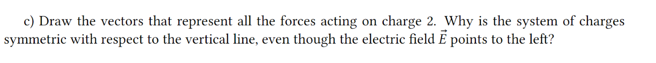 Solved c) Draw the vectors that represent all the forces | Chegg.com