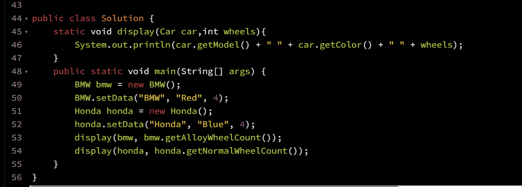 Solved Hierarchical inheritance Given a class Car , create | Chegg.com