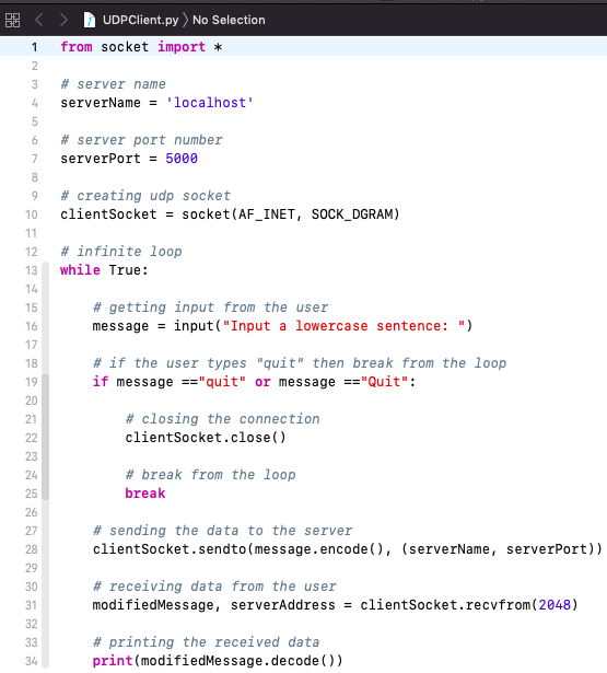 Hi, I need help with UDP chatroom client/server | Chegg.com