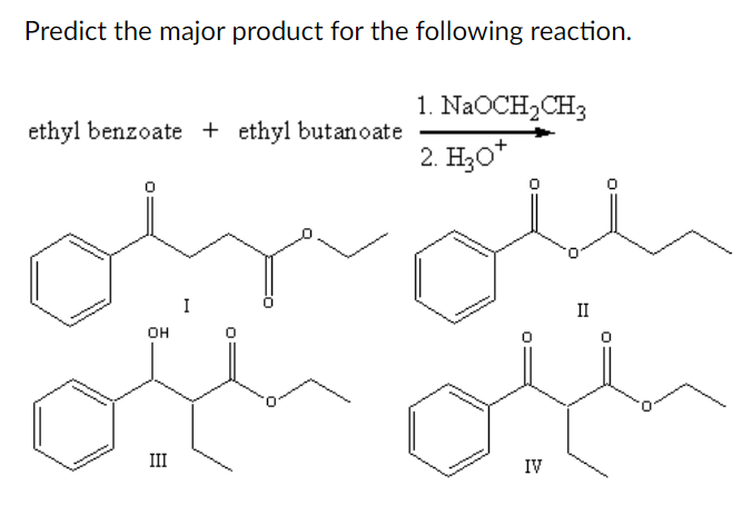 Solved Predict the major product for the following reaction. | Chegg.com