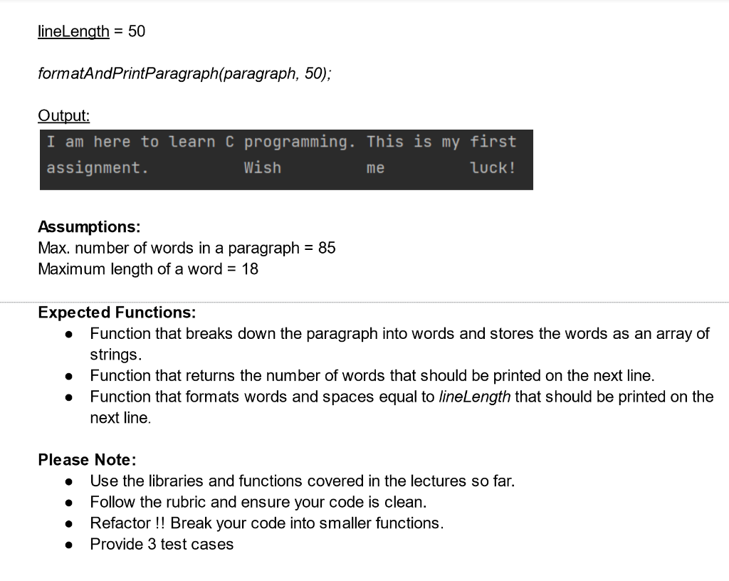 Solved Question in C programming, do not use mem alloc | Chegg.com