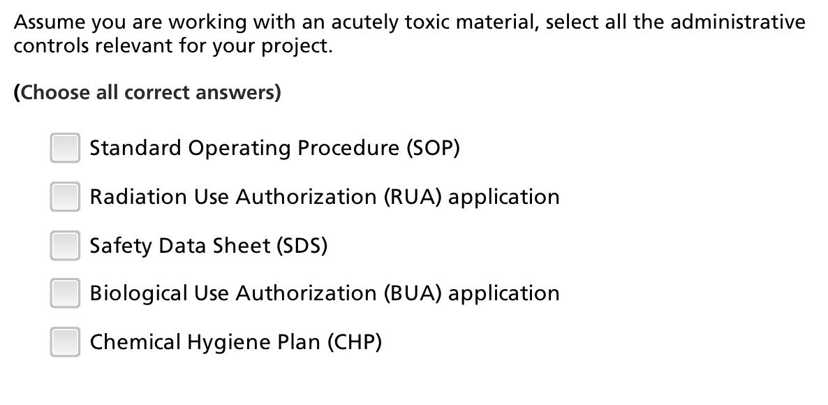 Solved Assume you are working with an acutely toxic | Chegg.com