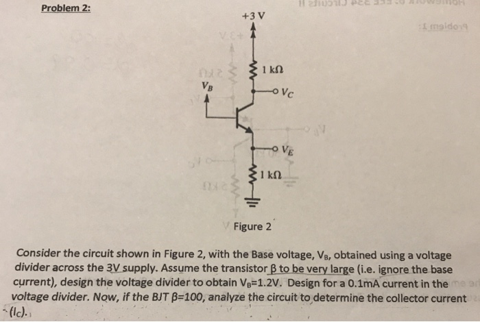 Solved Consider the circuit shown in Figure 2, with the | Chegg.com