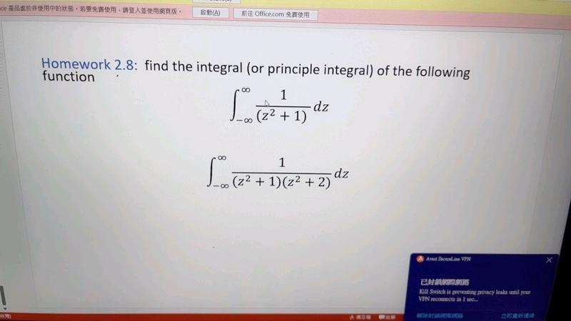 Solved Homework 2.8: find the integral (or principle | Chegg.com