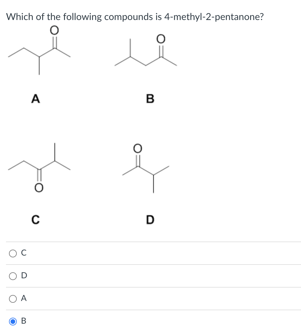 Solved Which of the following compounds is ethyl propanoate? | Chegg.com