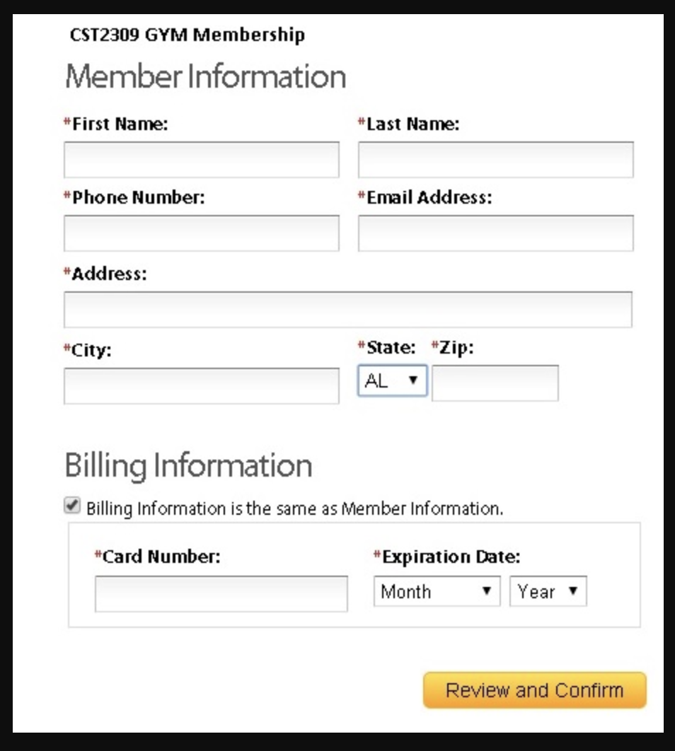 Solved You need to create a form using Java Script like the | Chegg.com