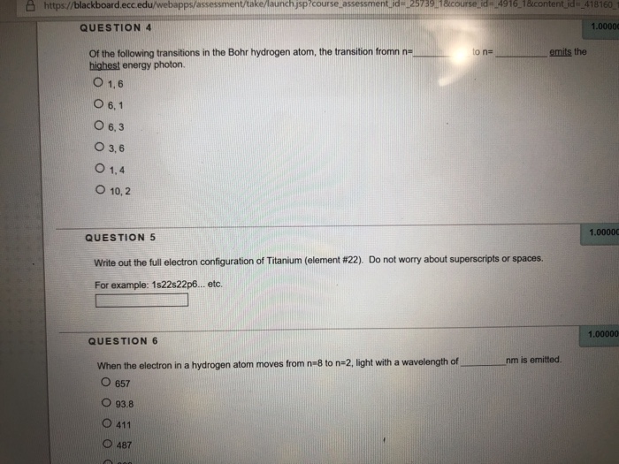 Solved ? https://blackboard eccedu/webapps/assessment take | Chegg.com