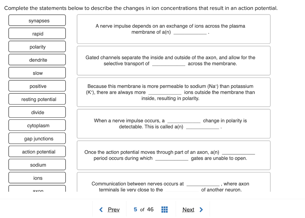 Solved Complete the statements below to describe the changes | Chegg.com