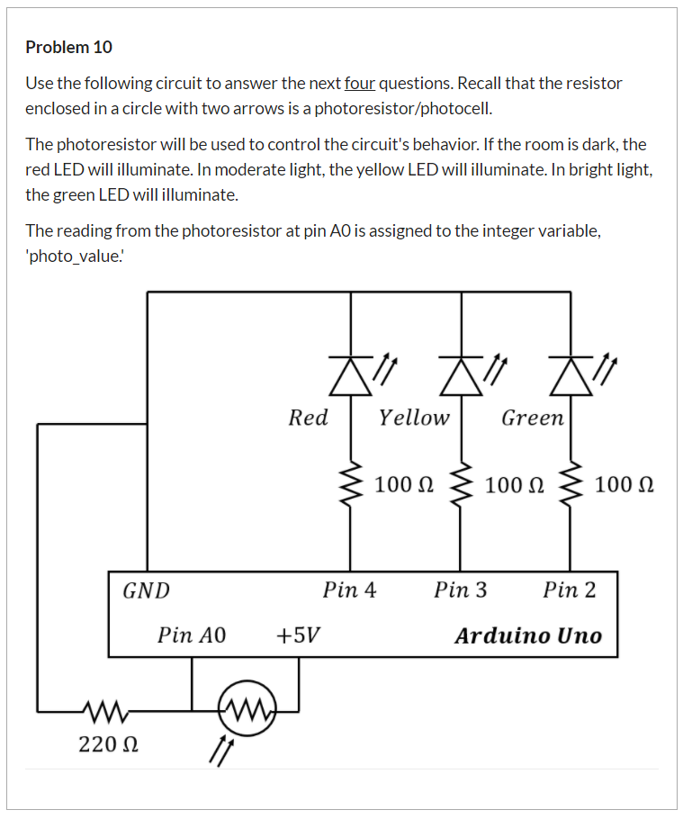 Solved Problem 10 Use the following circuit to answer the | Chegg.com