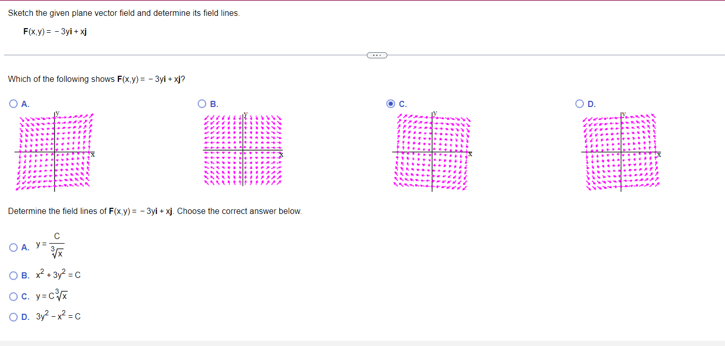 Solved Sketch the given plane vector field and determine its | Chegg.com