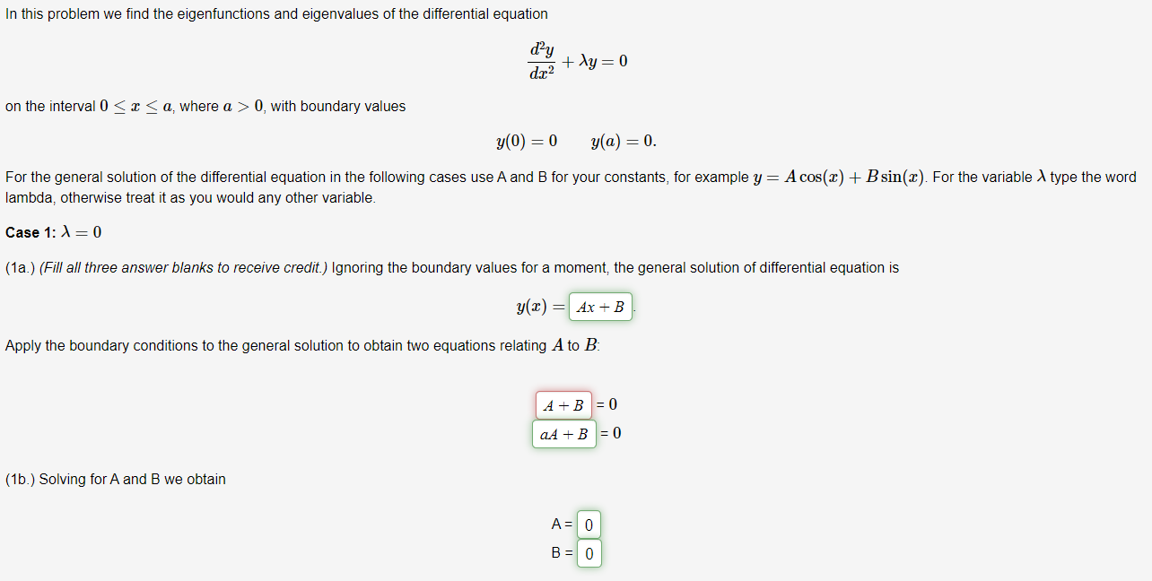 Solved In this problem we find the eigenfunctions and | Chegg.com