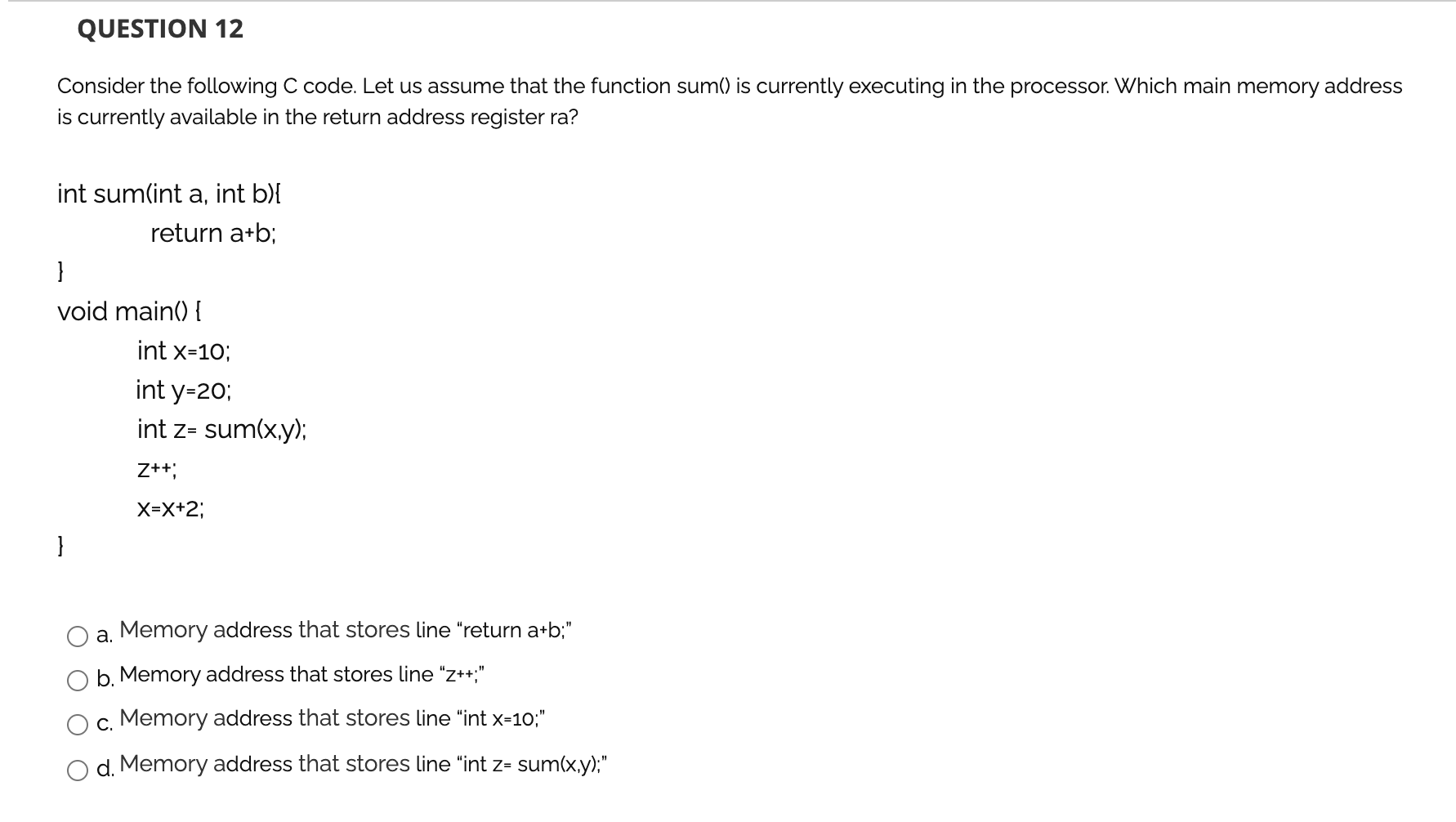 Following the RISC-V calling convention (slide 21 of | Chegg.com