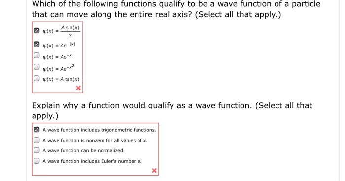 Solved Which of the following functions qualify to be a wave | Chegg.com