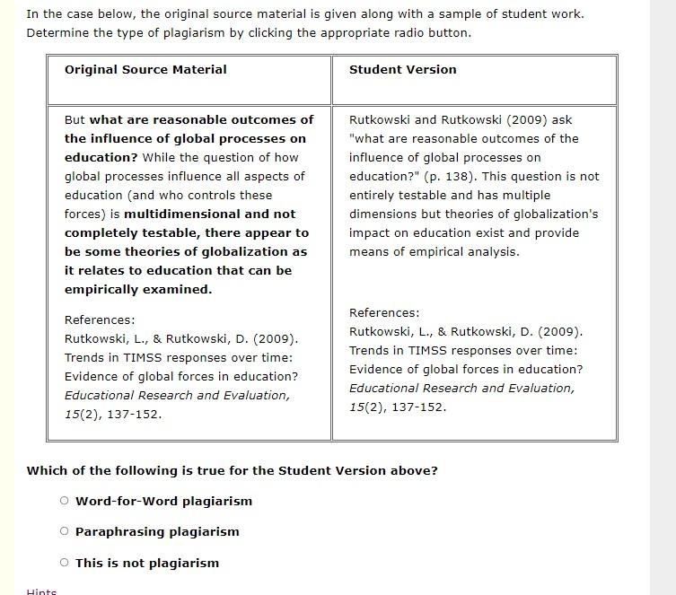 Solved In the case below, the original source material is | Chegg.com