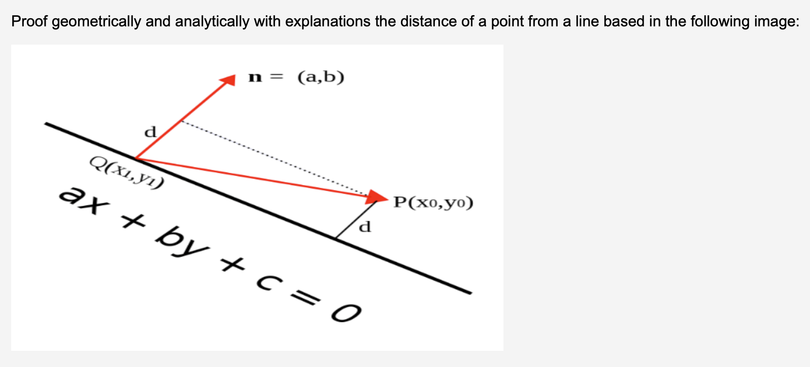 Solved Proof geometrically and analytically with | Chegg.com