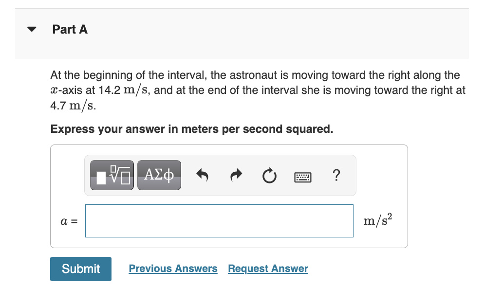 Solved An astronaut has left the International Space Station | Chegg.com