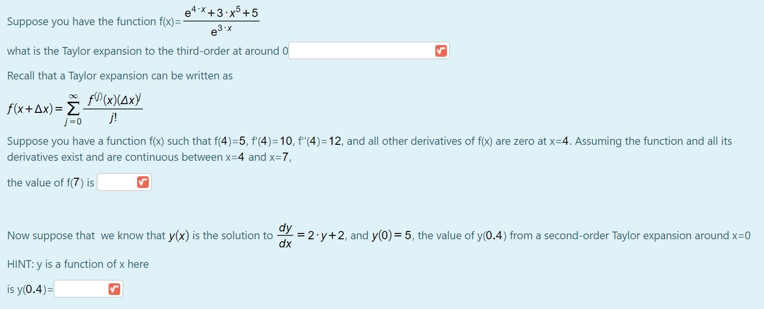 Solved e4.x +3.x5 +5 Suppose you have the function f(x)= e3x | Chegg.com