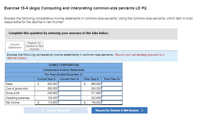 Solved Exerclse 13-4 (Algo) Computing and Interpreting | Chegg.com