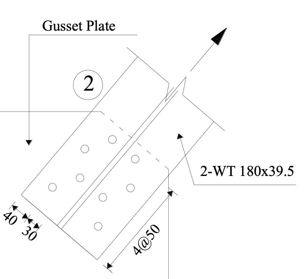Solved The Figure shows the connection of a member at a | Chegg.com