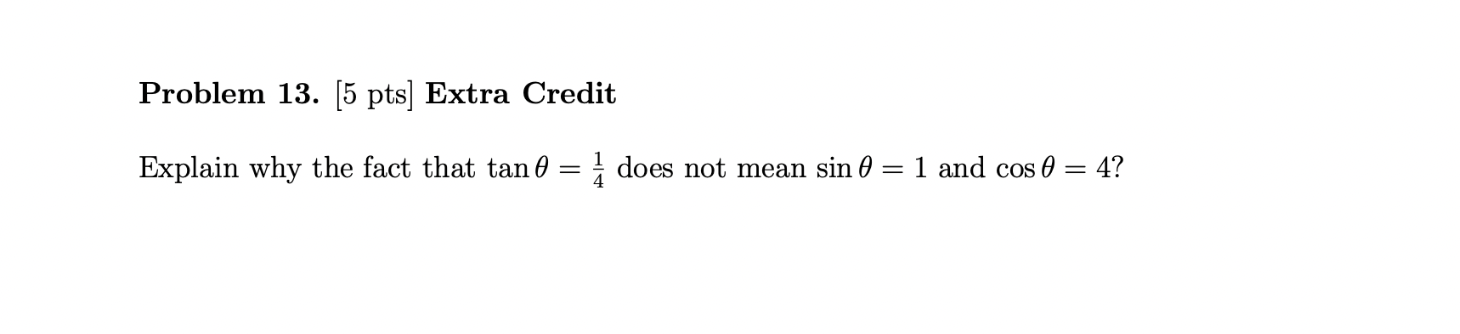 Solved Problem 13. [5 pts] Extra Credit Explain why the fact | Chegg.com