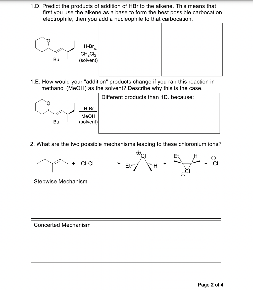 Lecture 24 -Stepwise Mechanisms and "-onium" | Chegg.com