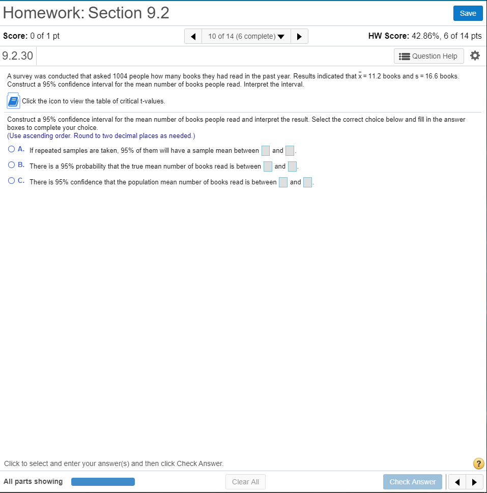 Solved Homework Section 9 2 Save 10 Of 14 6 Complete Hw