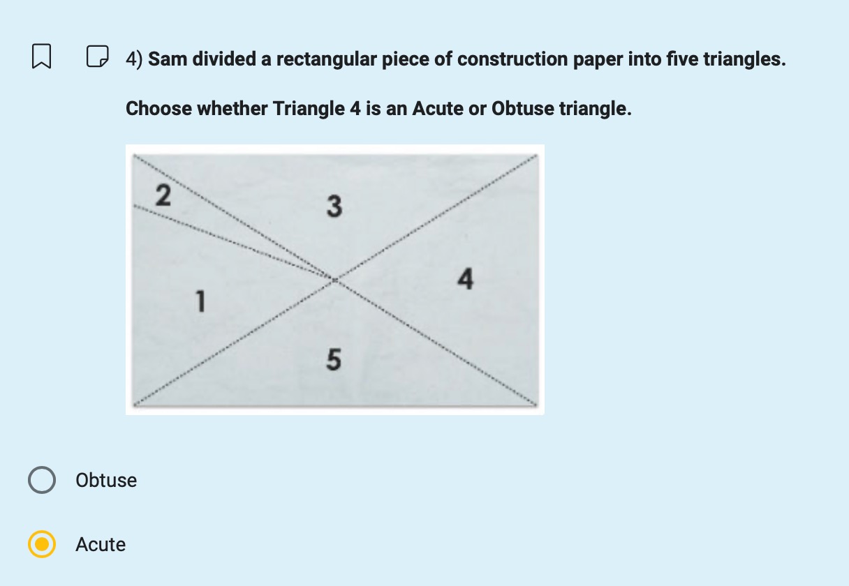 Solved Sam divided a rectangular piece of construction paper | Chegg.com