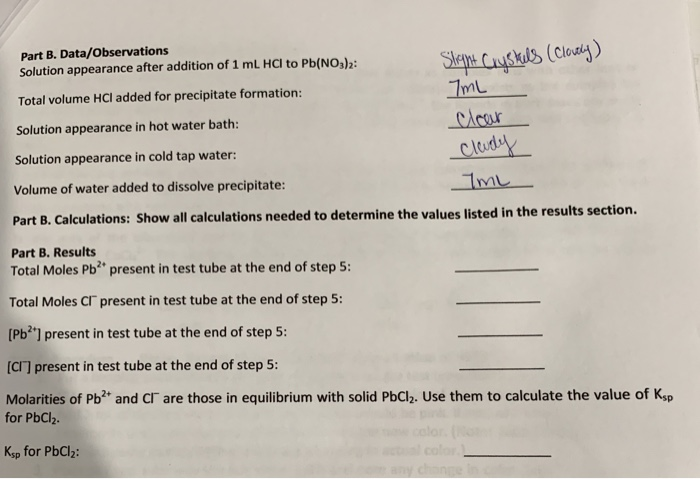 Solved Please show me what calculations I need to do in Part | Chegg.com