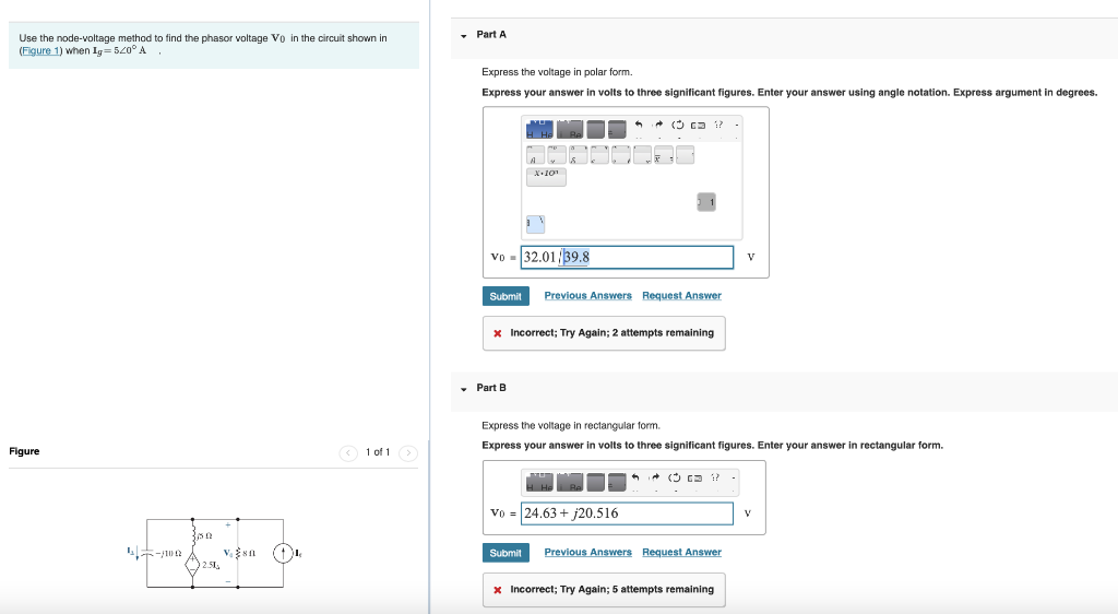 Solved Use the node-voltage method to find the phasor | Chegg.com
