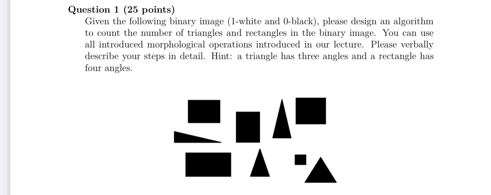 Solved Question 1 25 Points Given The Following Binary 