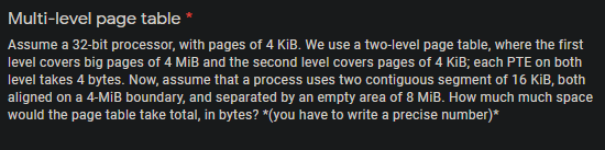 Linear page table * Assume a 32-bit processor, with | Chegg.com